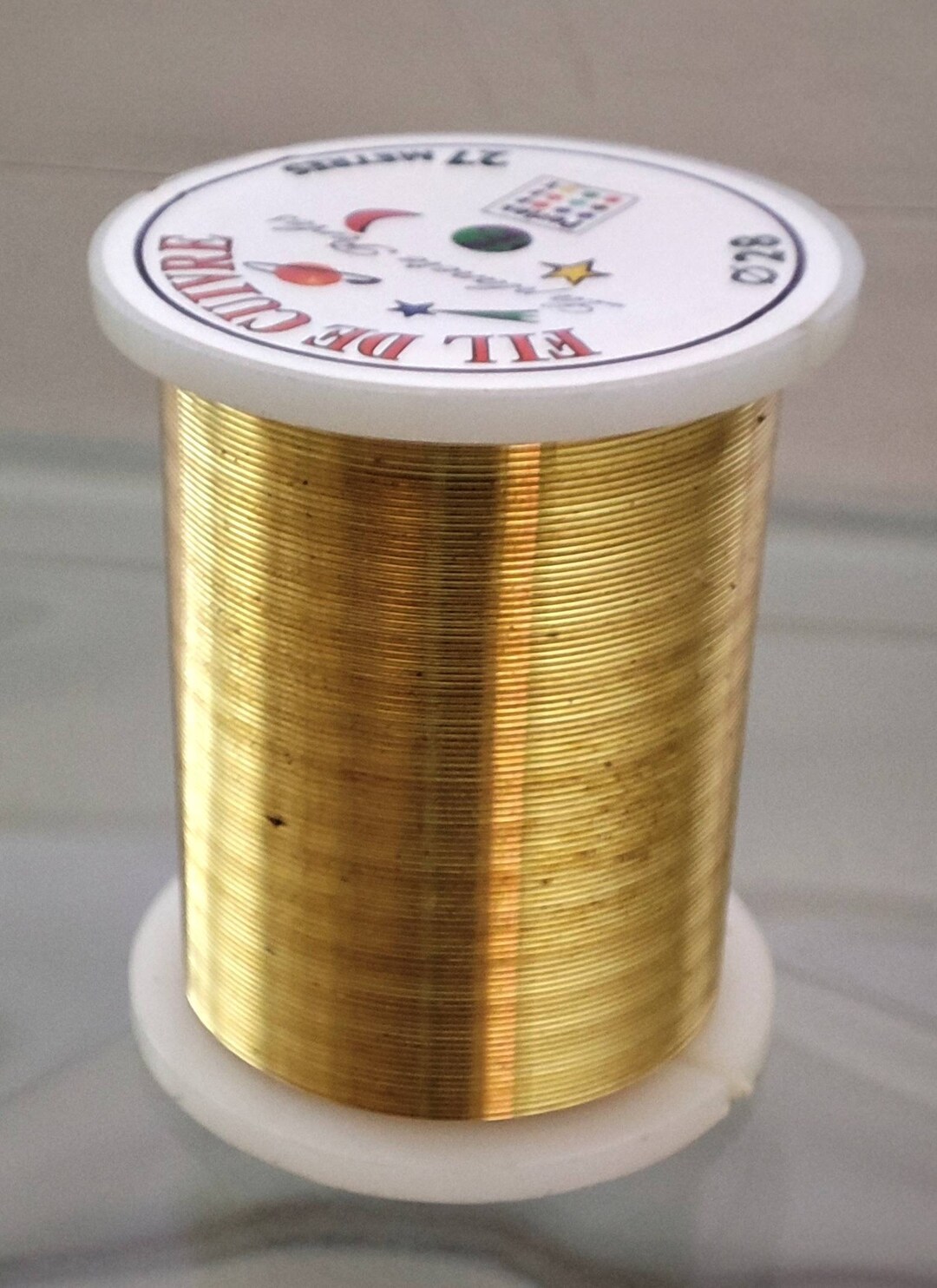 Gilded Copper Wire Coil 27 Meters Diameter 0.28mm - Etsy