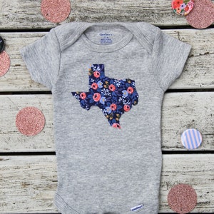 Texas Onesie® Baby Shower Gift - Texas Baby Girl - Floral Baby Onesie ...