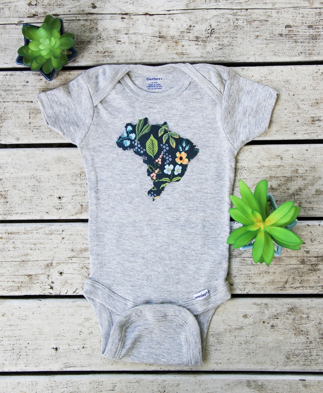 Brazil Baby Onesie® Baby Shower Gift - Brazilian Baby Girl - Handmade ...