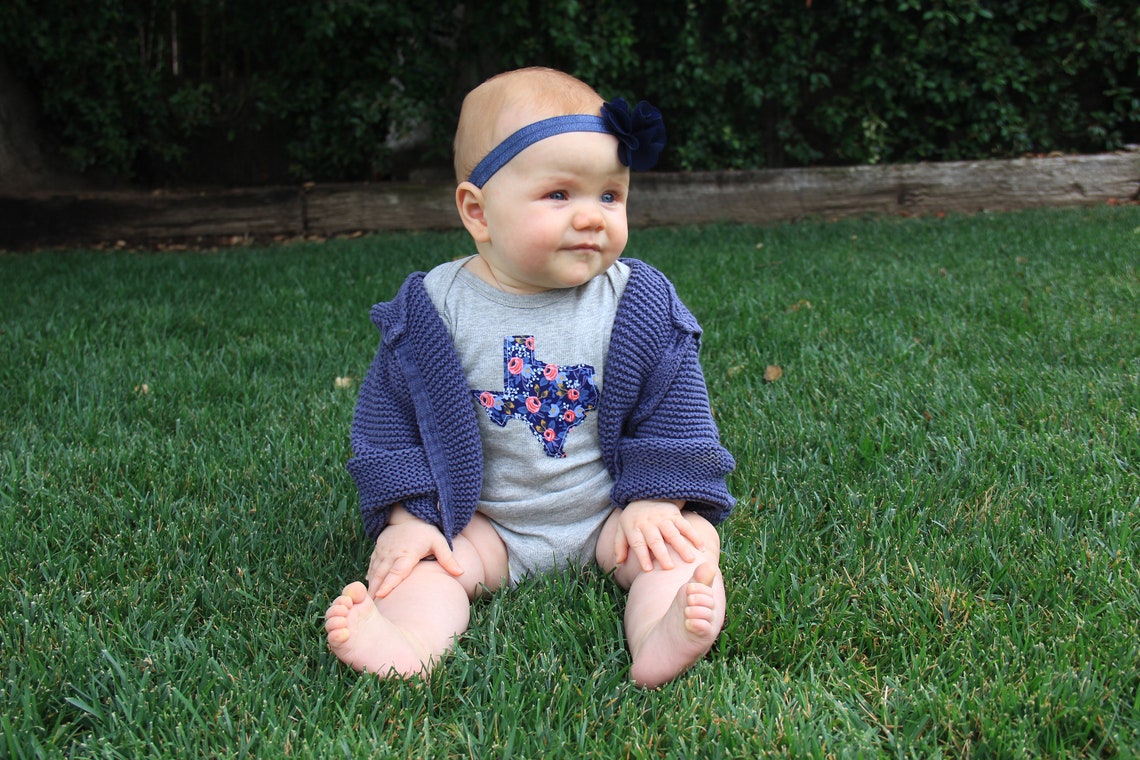 Texas Onesie® Baby Shower Gift Texas Baby Girl Floral Baby - Etsy