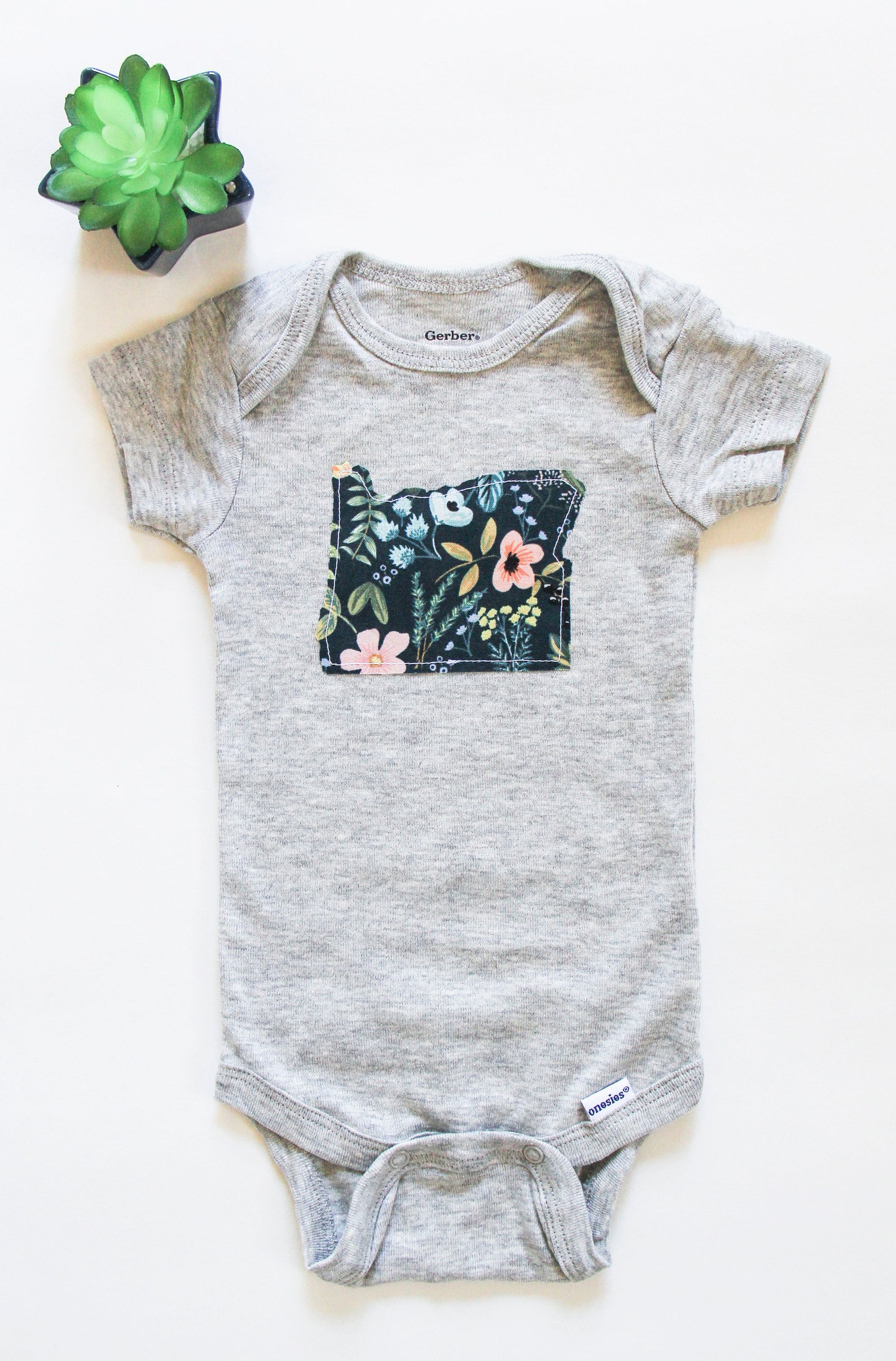 Floral Oregon Onesie® Baby Shower Gift Oregon Baby Girl - Etsy