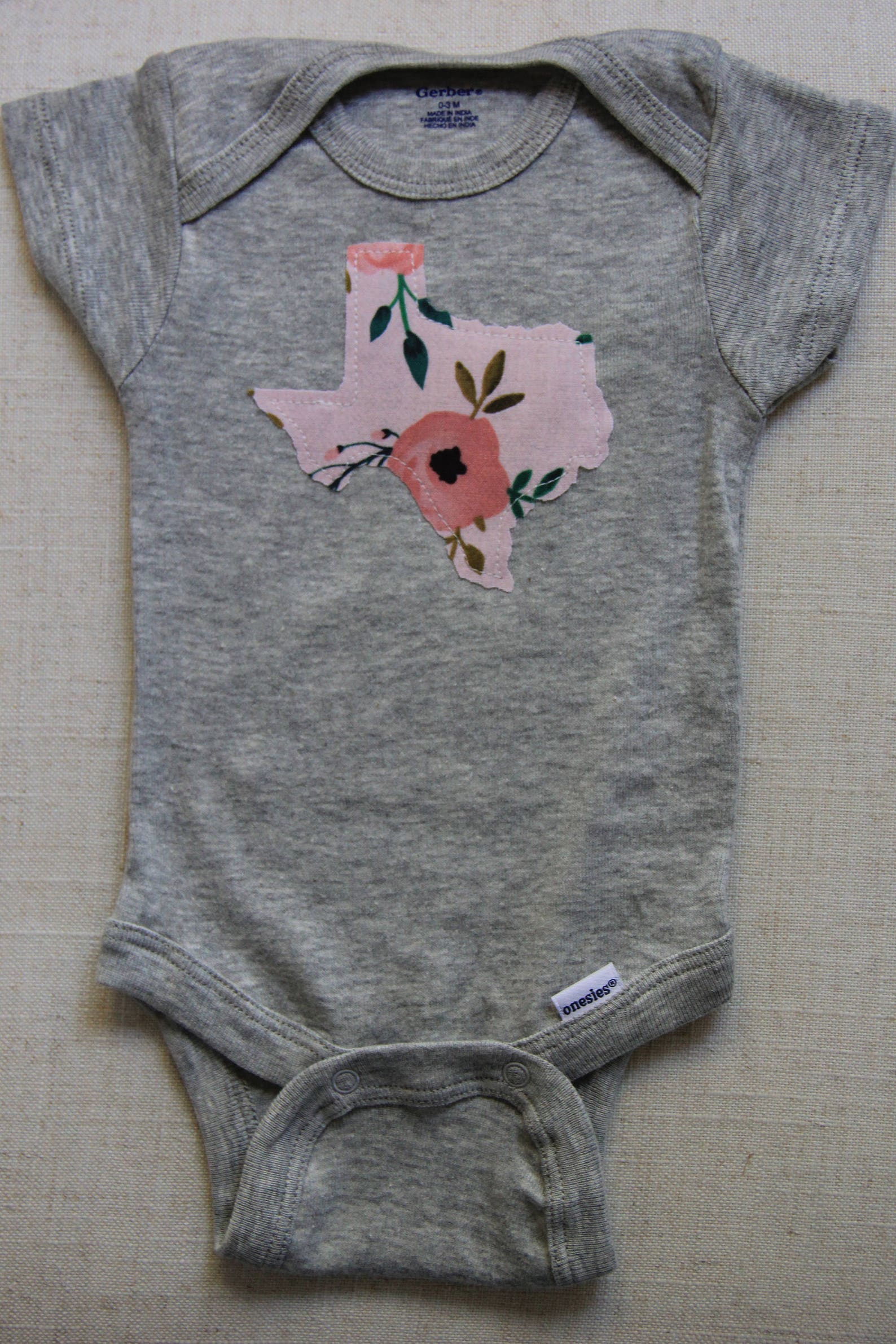Texas Onesie® Baby Shower Gift Texas Baby Girl Floral | Etsy