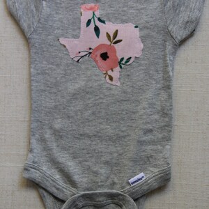 Texas Onesie® Baby Shower Gift Texas Baby Girl Floral - Etsy