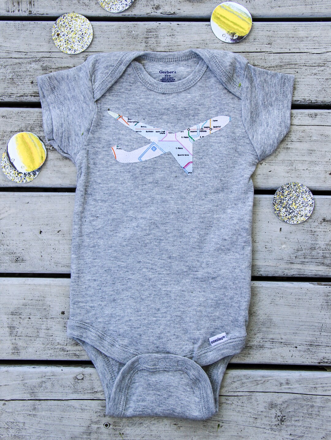 Airplane Onesie® Baby Shower Gift First Flight Outfit Handmade and ...