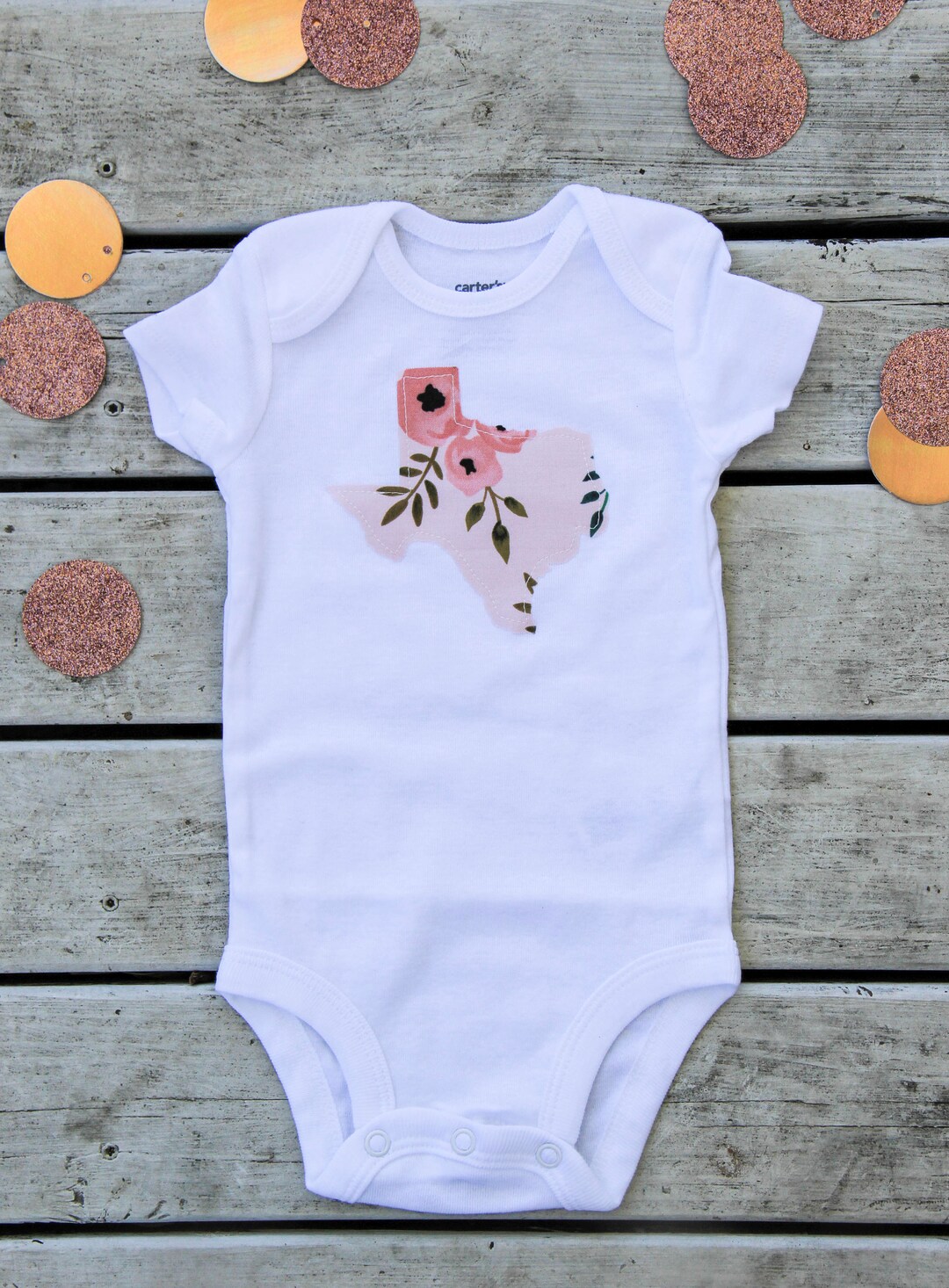 Texas Onesie® Baby Shower Gift Texas Baby Girl Floral - Etsy