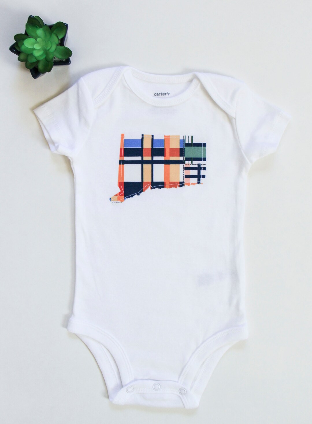 Connecticut Onesie® Baby Shower Gift - Connecticut Baby Boy - Handmade ...