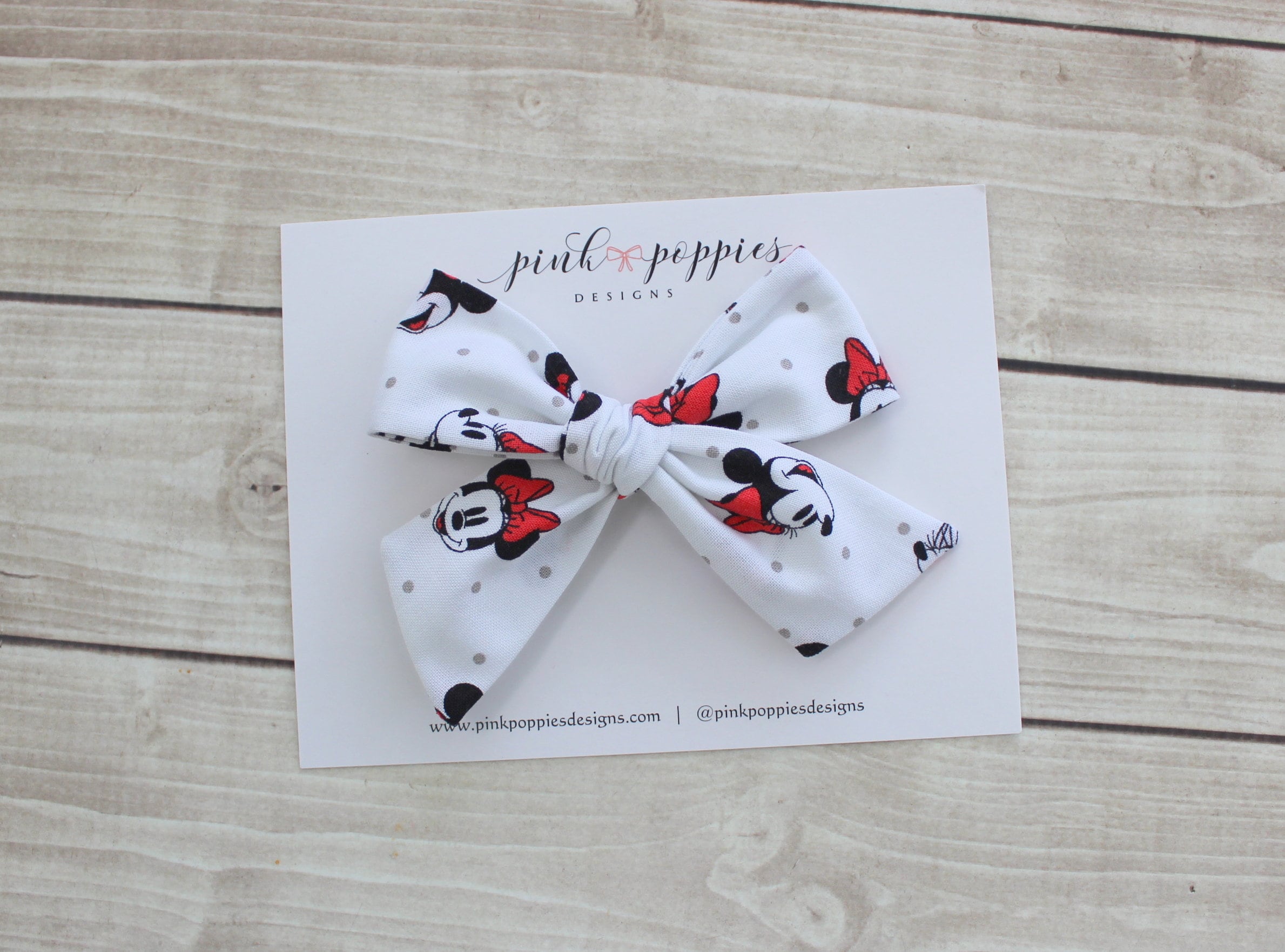 Minnie Mouse Hair Bow Large Disney Bow Minnie Hair Clip - Etsy