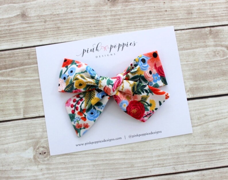 Oversized Floral Hair Bow Flower Headband Hand Tied Hair | Etsy