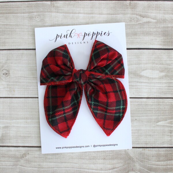 Christmas Hair Bows - Etsy