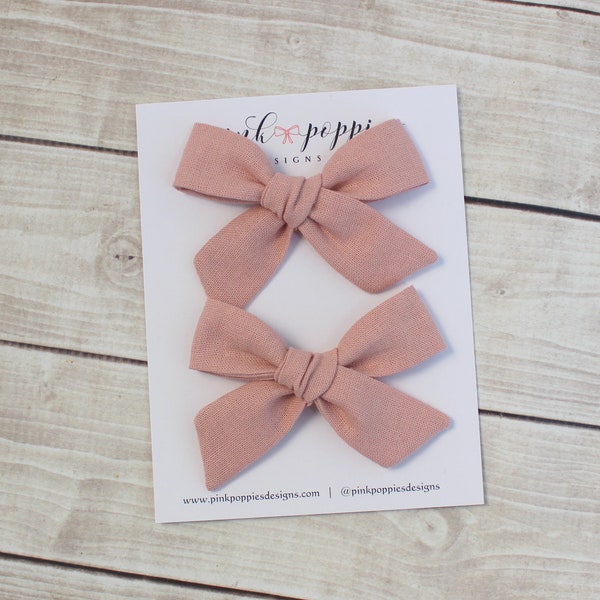 Pigtail Bows - Etsy