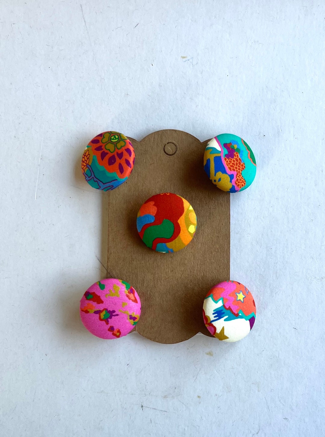 Liberty Fabric Covered Buttons/ Fabric Buttons/ Handcovered Fabric ...
