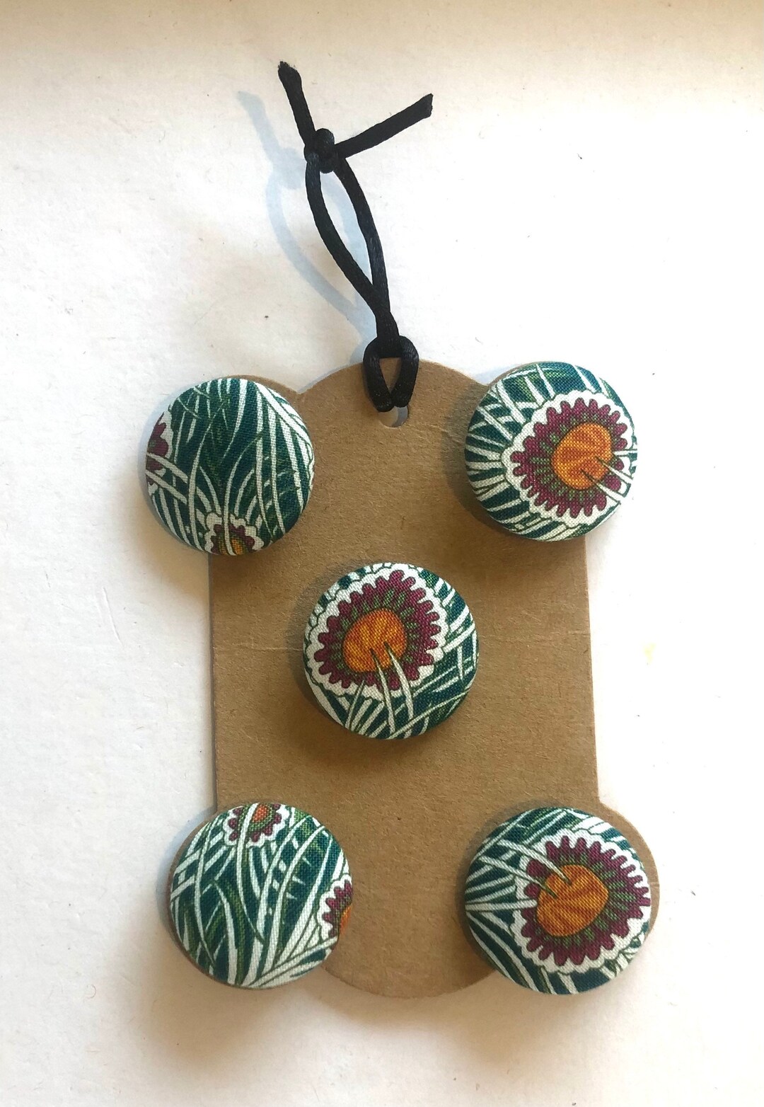 Liberty Fabric Covered Buttons: Floral Cotton Set (28mm) - Etsy