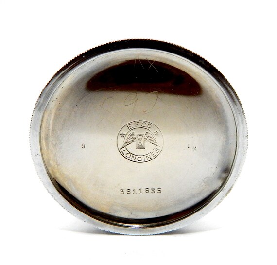 Pocket LONGINES, Open Face, Watch Longines, Case Stee… - Gem
