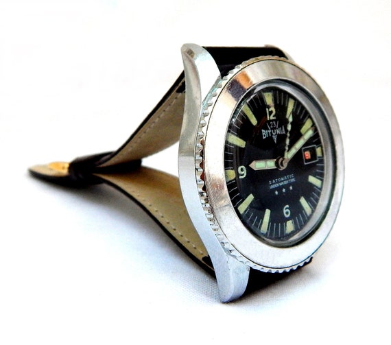 Vintage Watch BITUNIA Watch Diver Self Winding Case - Etsy