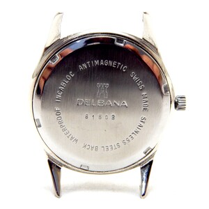 Vintage Watch, Watch DELBANA, Mechanic, 21 Jewels, Case Stainless Steel ...