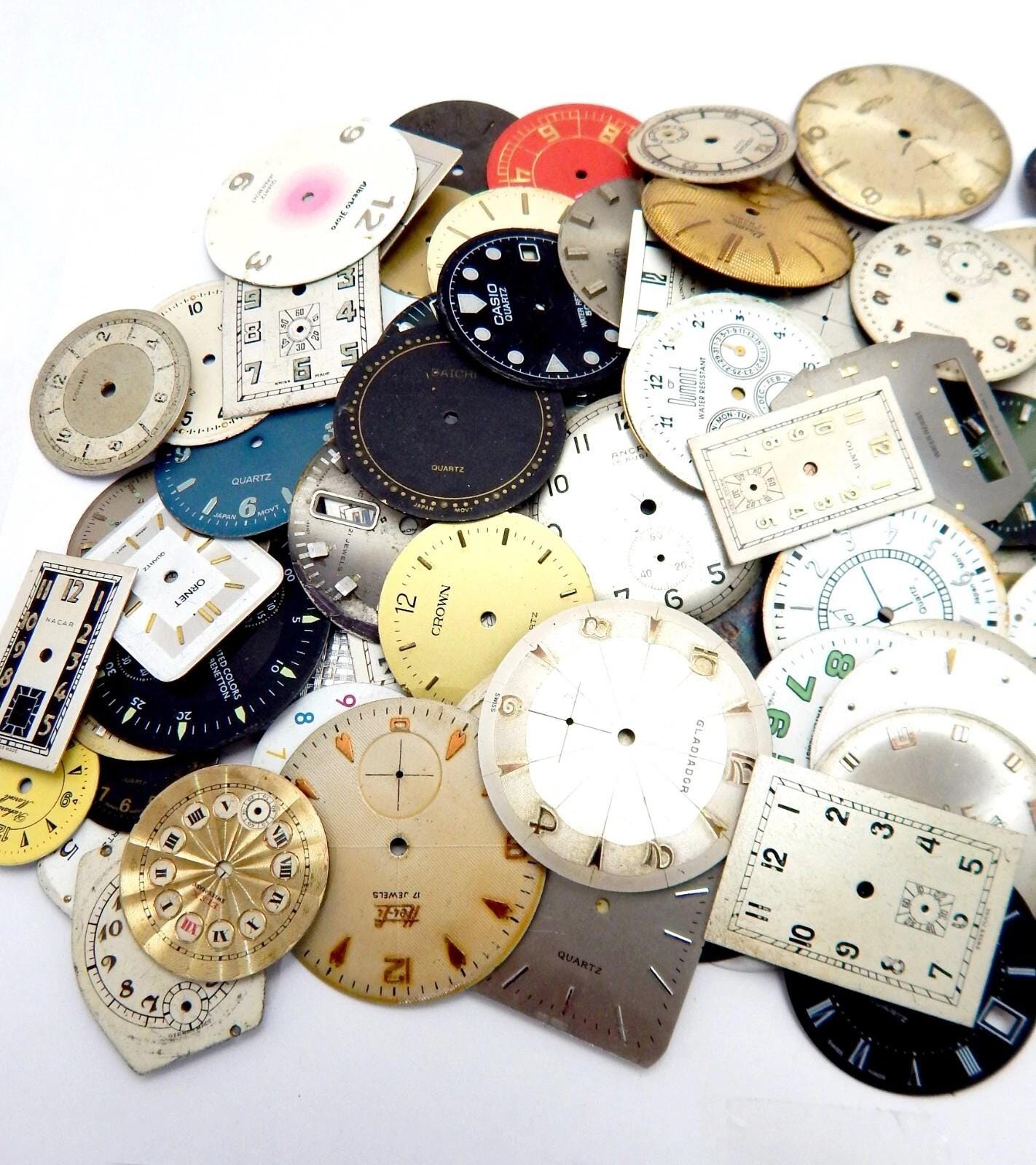 Lot More 100 Dials, Wrist Watch Dials, Watch Men & Lady, Watch Dials ...