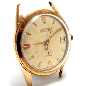 Vintage Watch, Watch DELBANA, Mechanic, Calendar, 21 Jewels, Case Gold ...