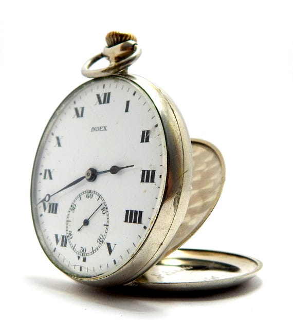 Antique Pocket Watch INDEX, 16 Jewels, Open Face, Dia… - Gem