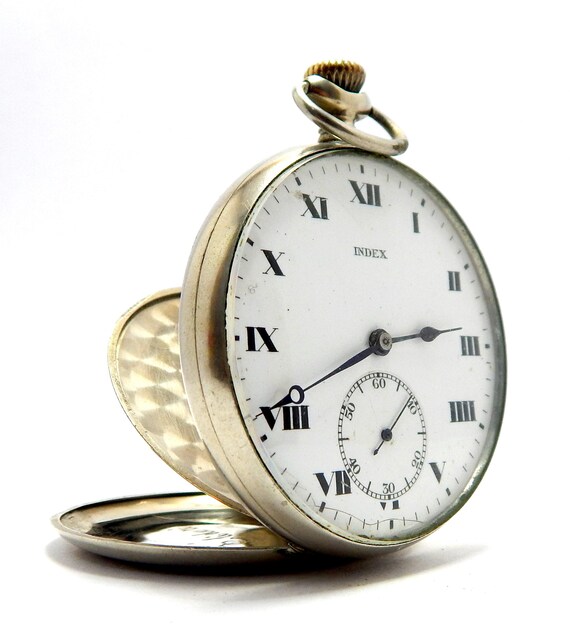 Antique Pocket Watch INDEX, 16 Jewels, Open Face, Dia… - Gem