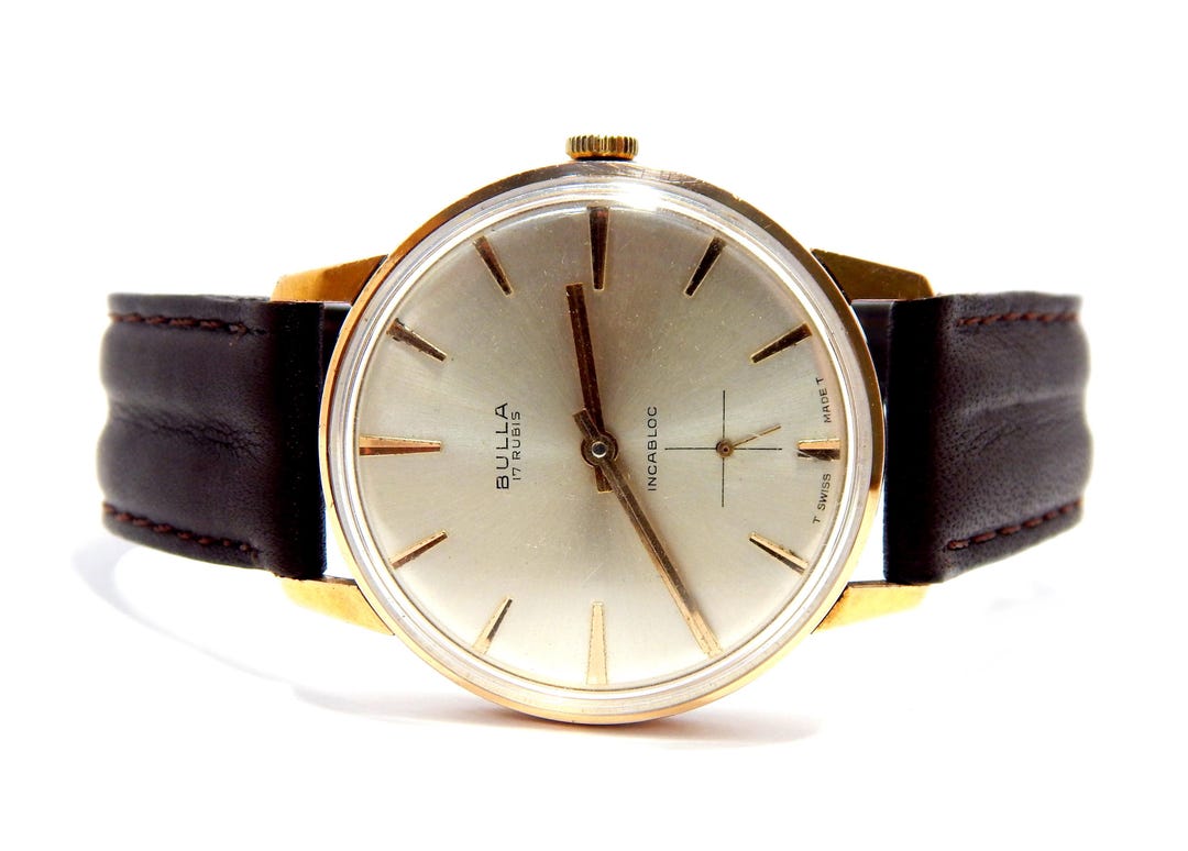 Vintage Watch BULLA, Style Art Deco, Hand Winding, 17 Jewels, Circa ...