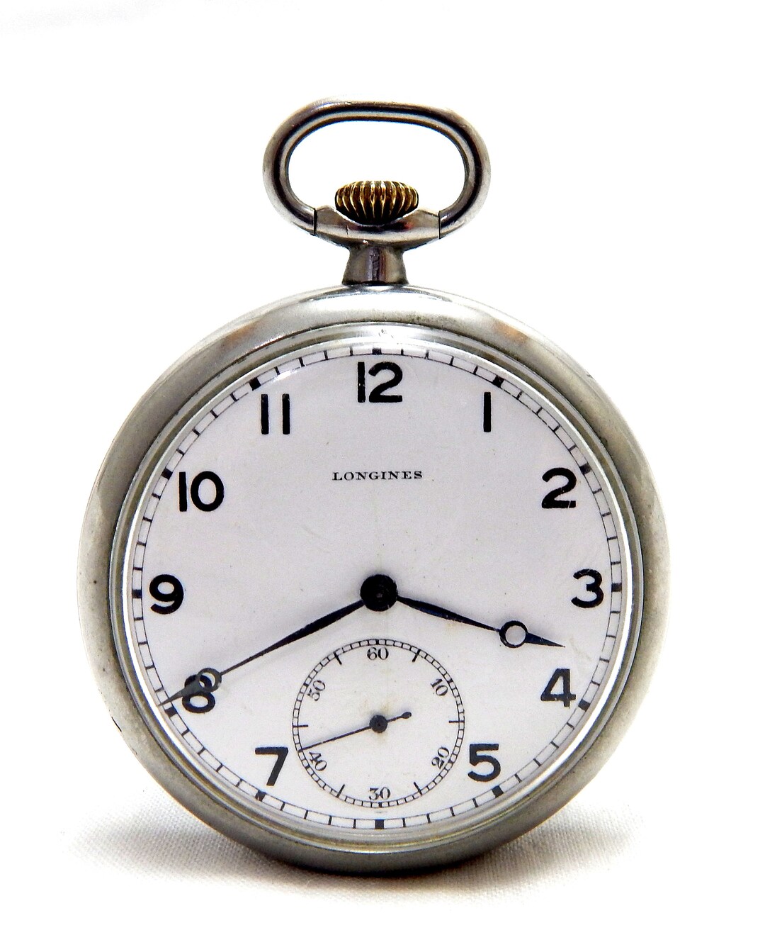 Pocket Longines, Watch LONGINES, Longines Open Face, Dial Porcelain ...