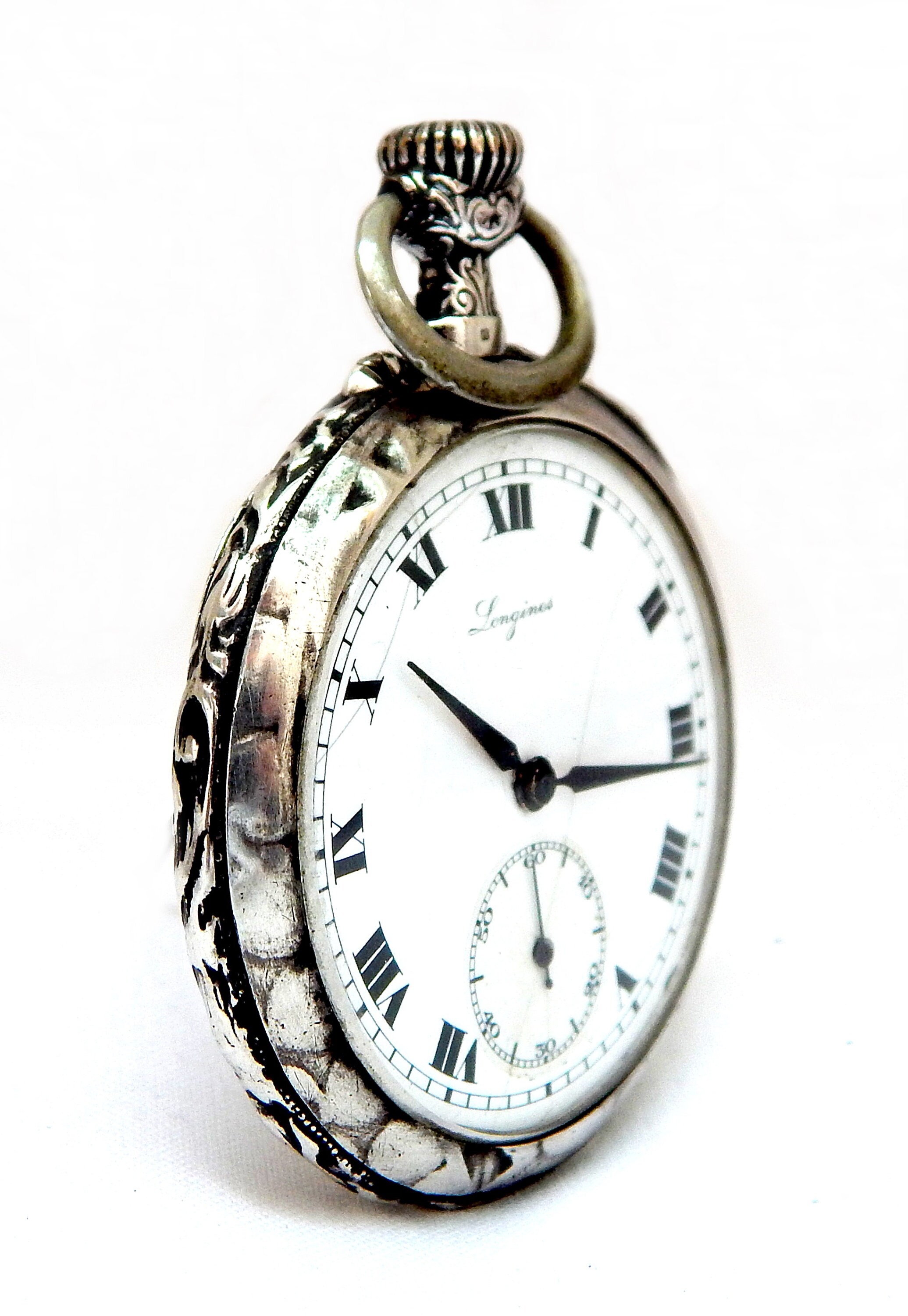 Antique Pocket, Watch LONGINES, Open Face, Style Art Nouveau, 1905c ...