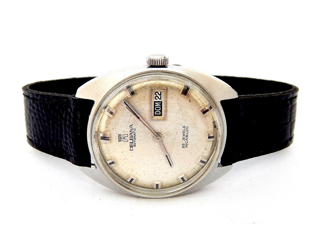 Vintage Watch, DELBANA Automatic, Watch Self Winding, Case Stainless ...