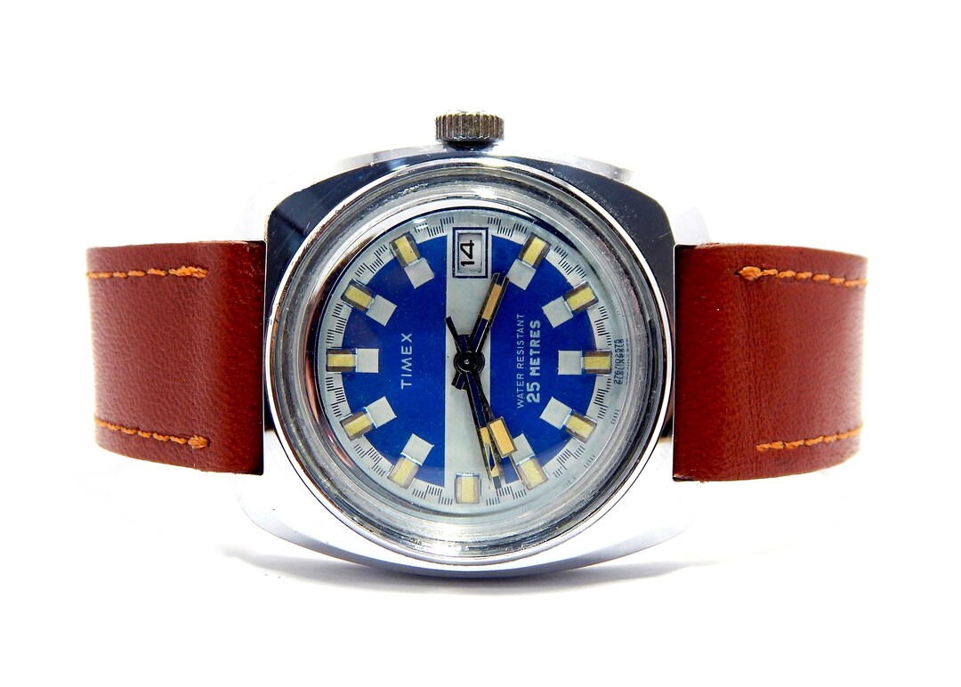 Vintage Watch, Watch TIMEX, Hand Winding, Circa 1970, Case Stainless ...