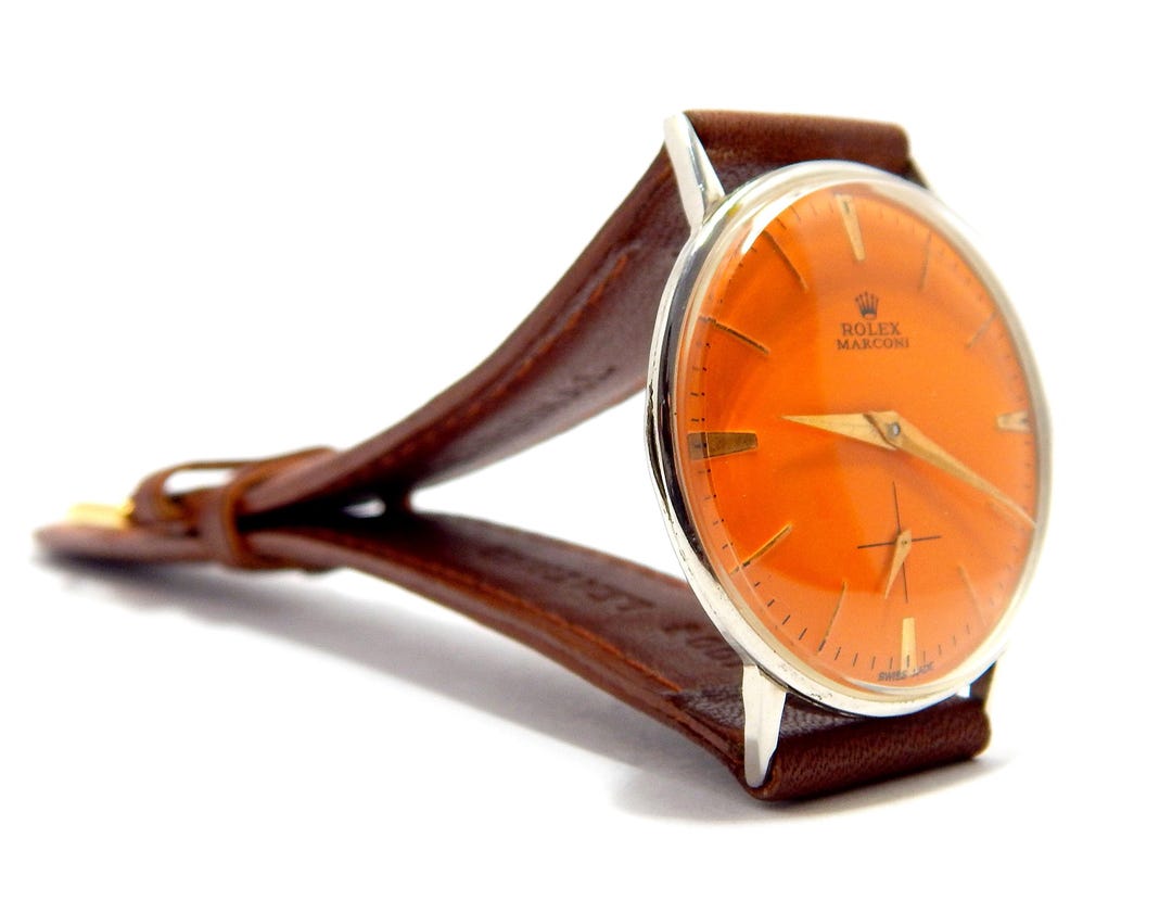 Vintage Rolex Marconi, Hand Winding, Watch Marconi, Case Steel, 33mm ...