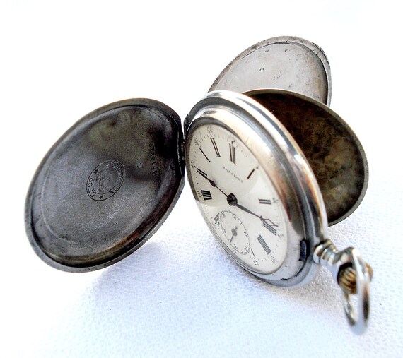 Antique Pocket Watch, LONGINES Hunter, Caliber 18.50 … - Gem