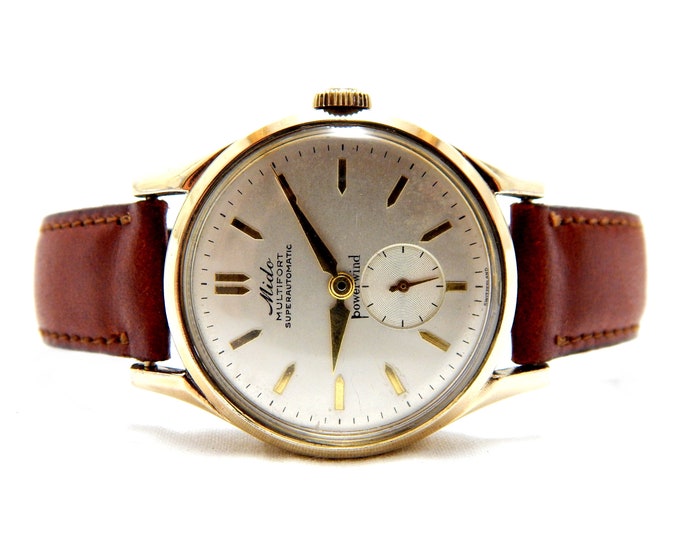 Watch Mido, MIDO Multifort, Mido Automatic, Powerwind, Case Gold Plated ...