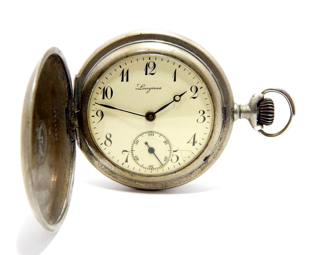 Antique Longines, Watch LONGINES, Pocket Longines Hunter, Circa 1910 ...