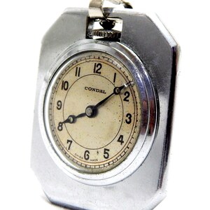 Vintage Watch, CONDAL, Watch Pendant, Mechanic, Style Art Deco, Case ...