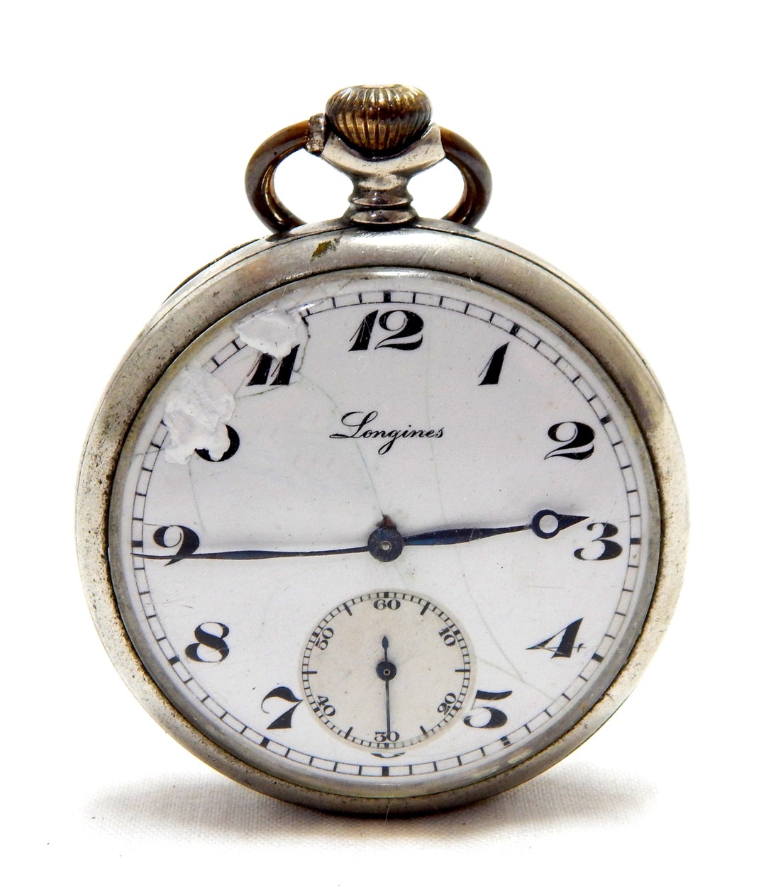 Pocket Longines, Watch LONGINES, Longines Open Face, Dial Porcelain ...