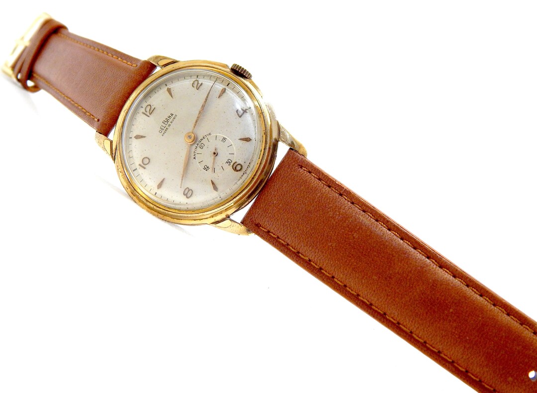 Vintage Watch Watch DELBANA Style Art Deco 15 Jewels Case - Etsy