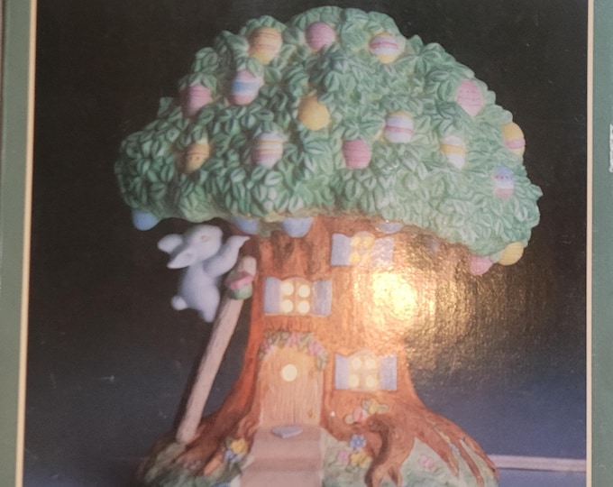 Porcelain Light up Easter House - Etsy