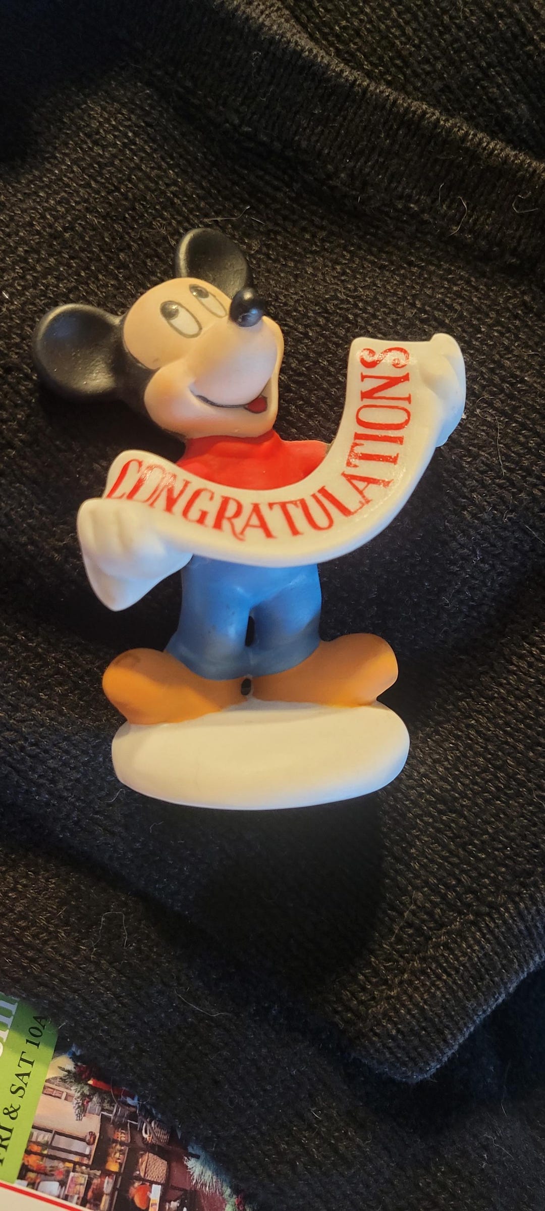 Vintage Mickey Mouse Congratulations Banner by Schmid - Etsy