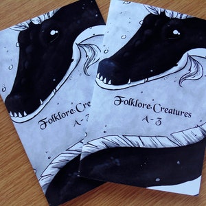 Folklore Creatures a-z zine comic inktober | Etsy