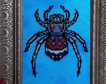 Cross Stitch Spider - Etsy