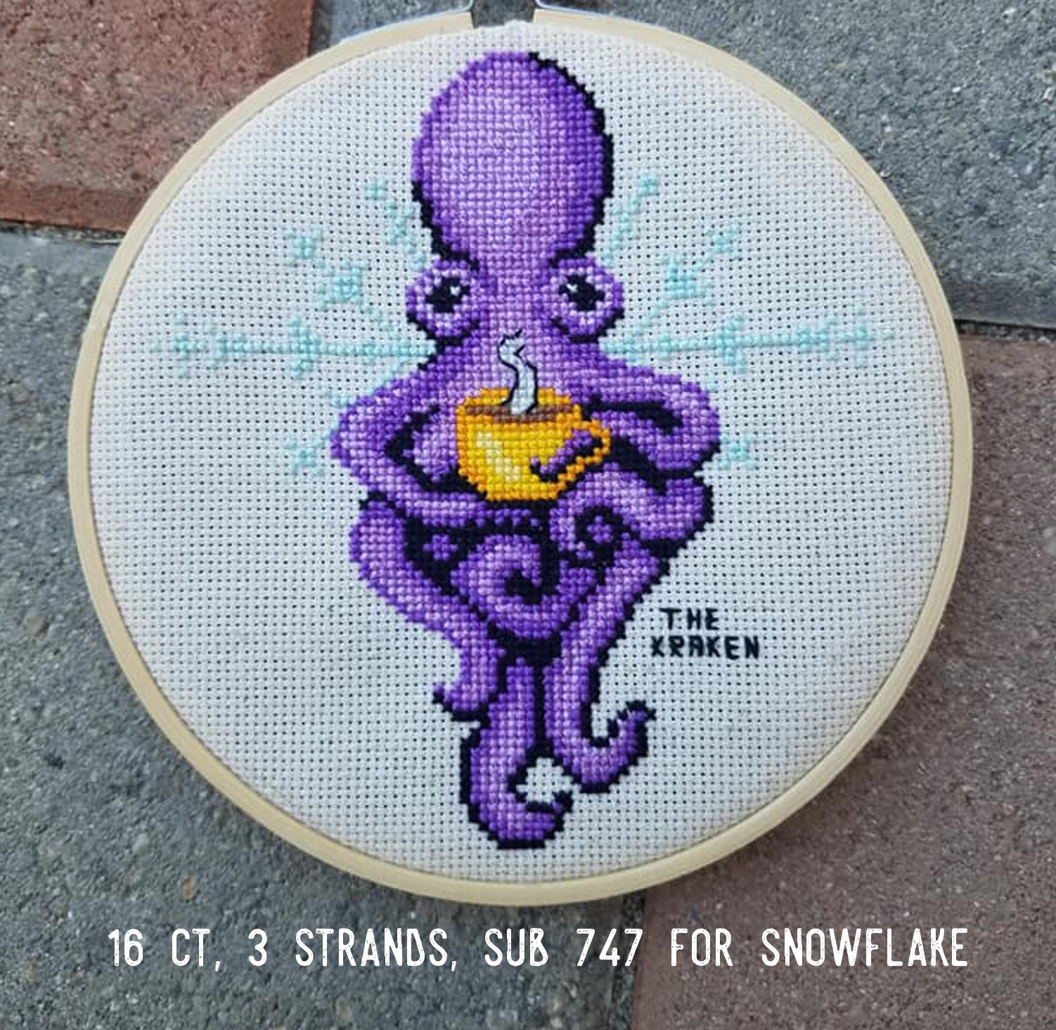 Cozy Cryptid Kraken Cross Stitch Pattern | Etsy