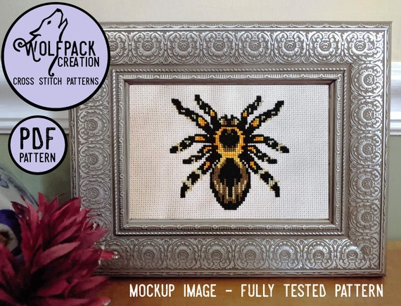 Tarantula Spider Cross Stitch Pattern | Etsy