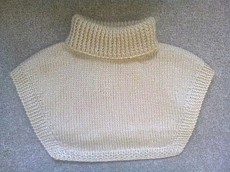 Polo Top Insert Neck Warmer - Sport- Cream - Hand Knitted - Golf ...