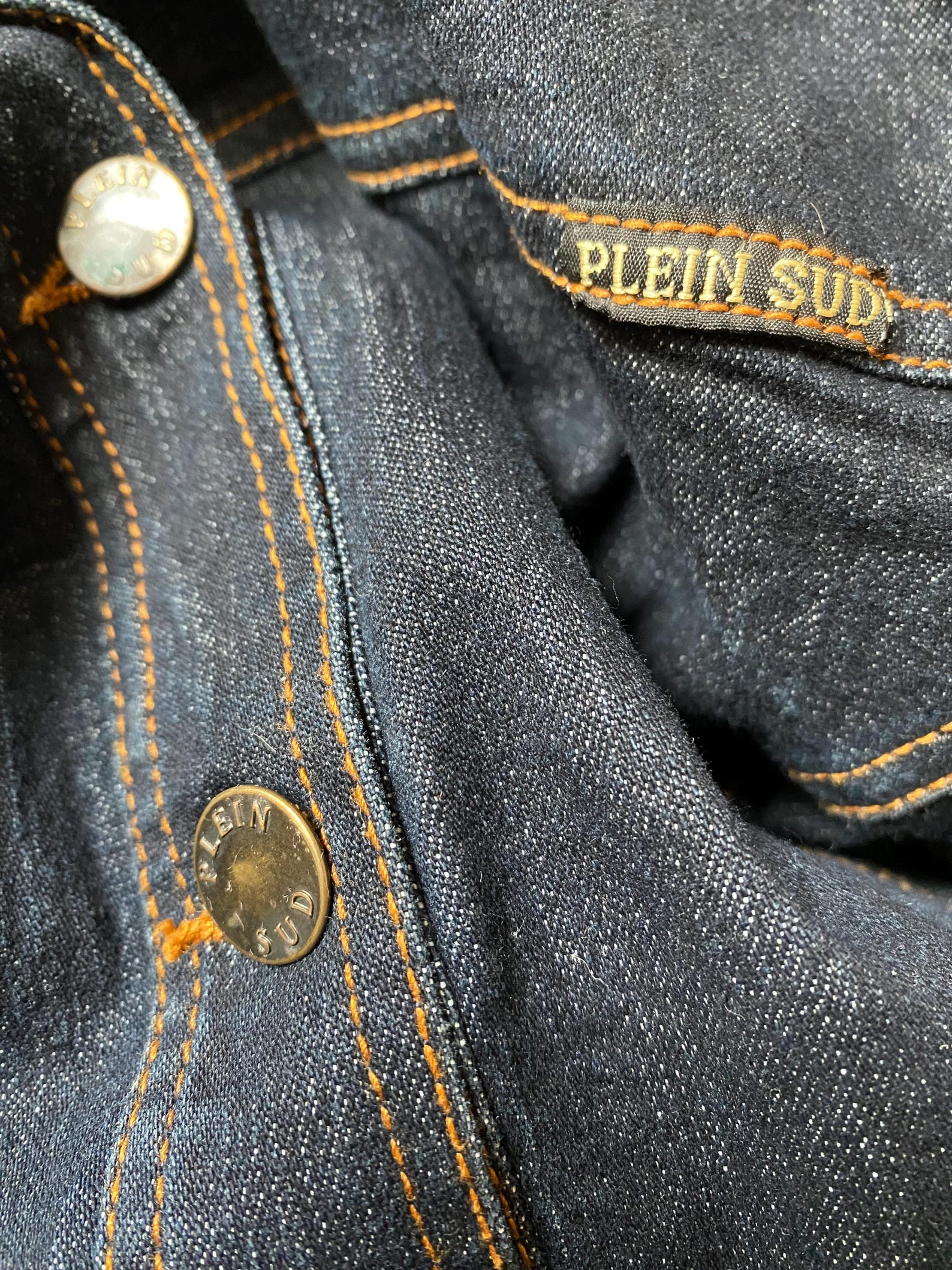 Plein Sud Jean Jacket With Lacing Faycal Amor Plein Sud Denim Jacket ...