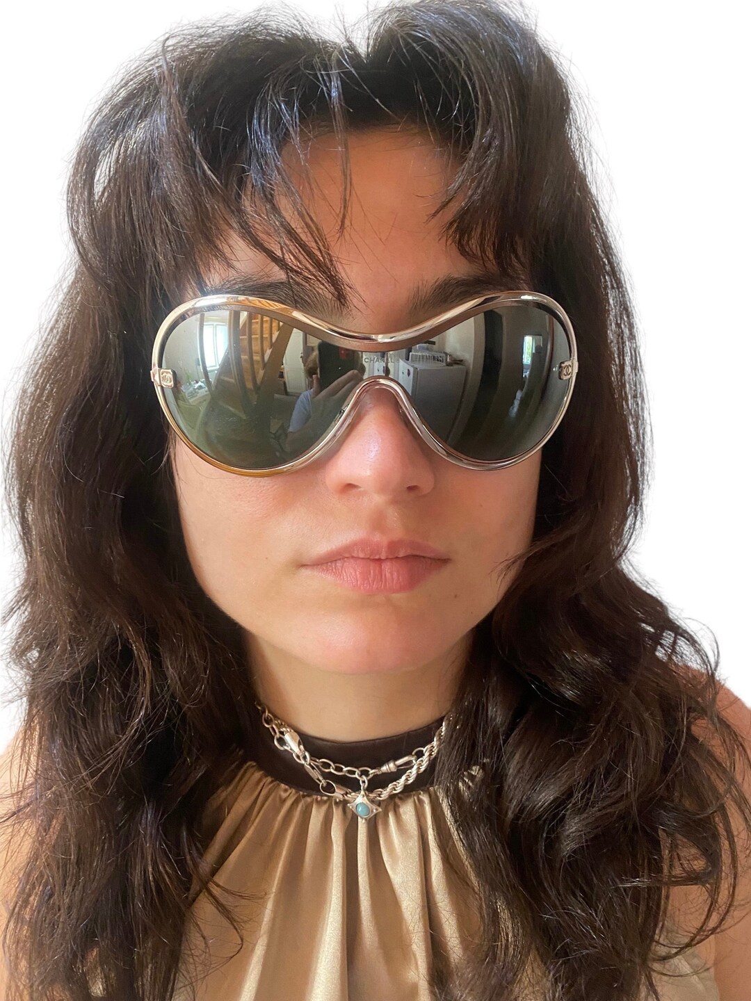 Chanel Mask Sunglasses Chanel 4030 Wire Frame Floating Mask Glasses ...