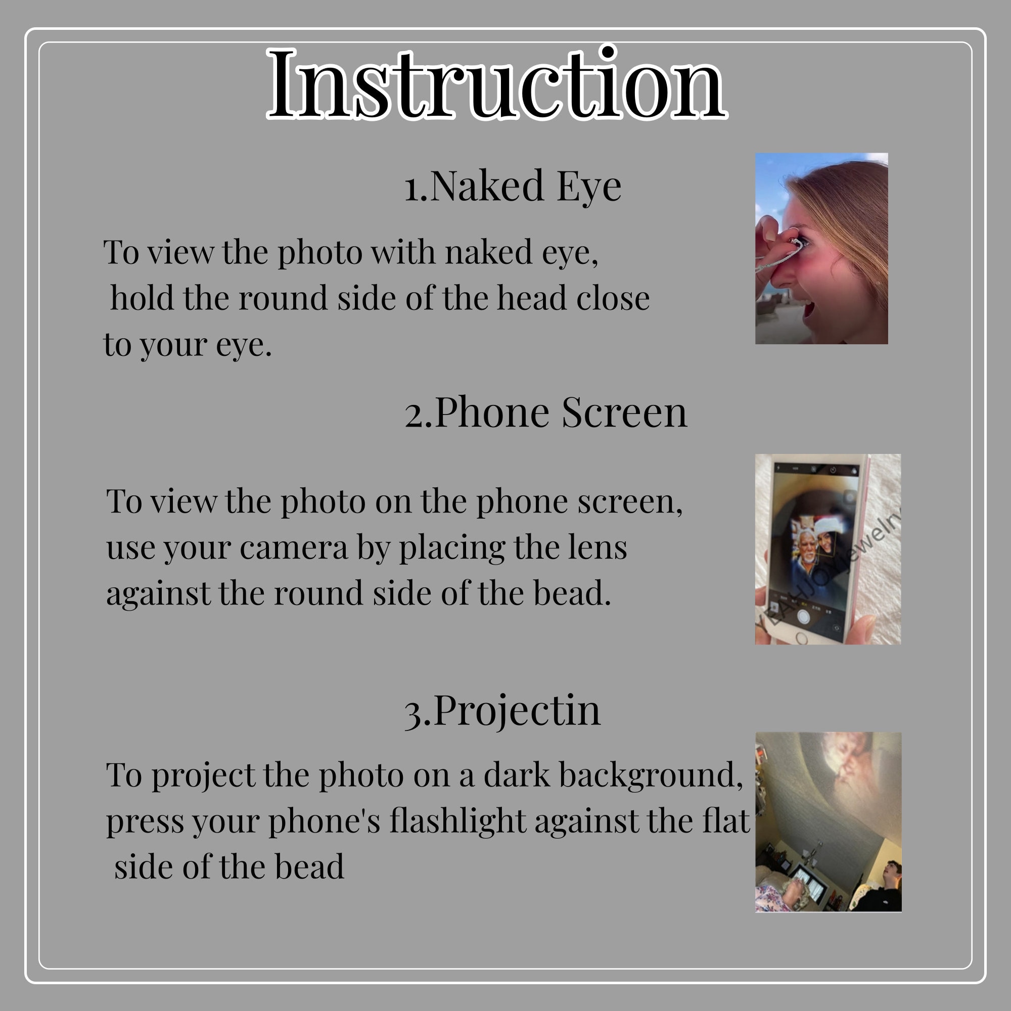 Custom Photo Projection Bracelet ,photo Projection Bracelets for Women ...