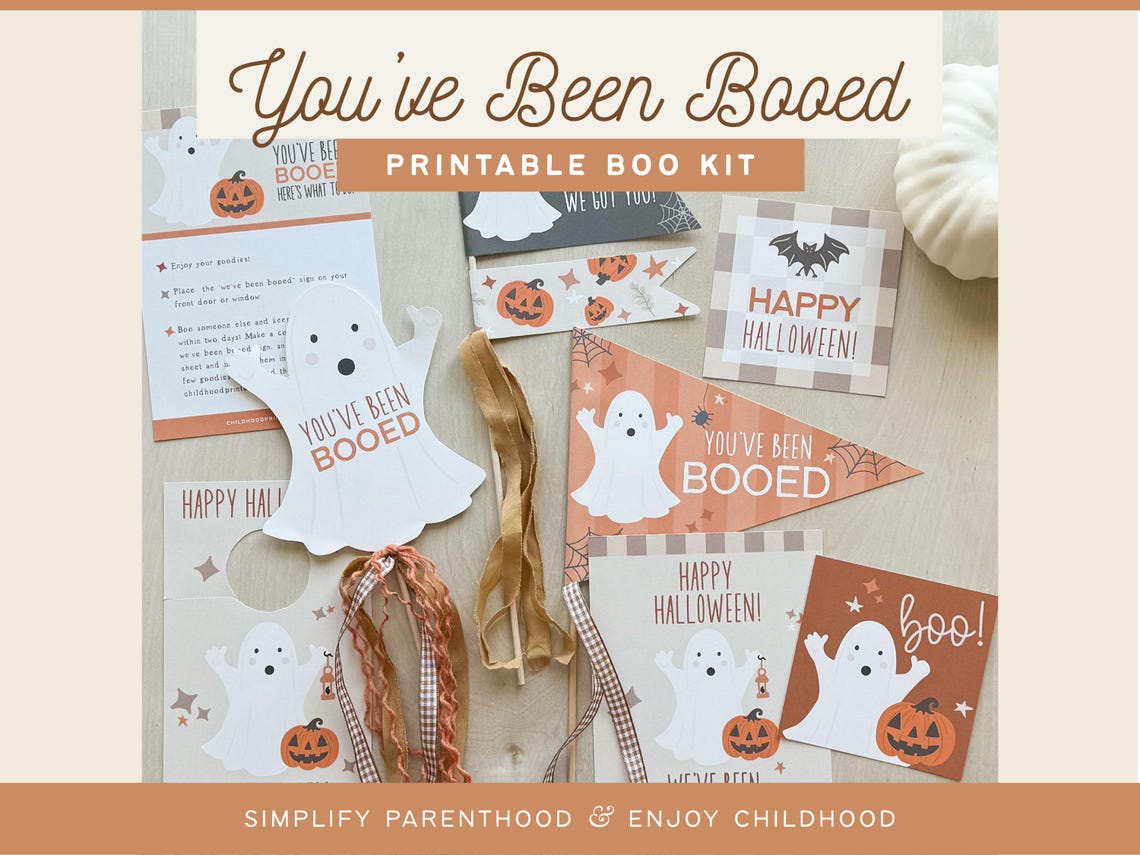 You've Been Booed Kit: Halloween Printables (digital Download) - Etsy