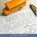 Digital Download | School Supplies Coloring Page | First Day of School ...