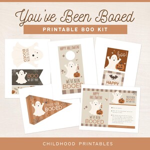 You've Been Booed Kit: Halloween Printables (digital Download) - Etsy