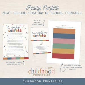 Printable Ready Confetti for Back to School, Ready Confetti Tags ...
