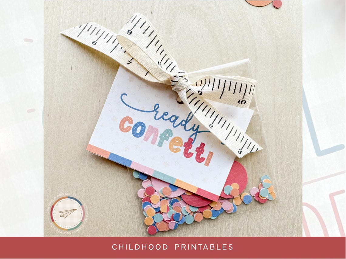 Back to School Confetti Poem: Printable Jitter Calmer (PDF) - Etsy
